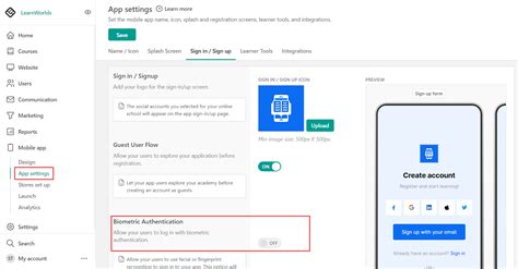 how to enable biometric authentication for your mobile app users