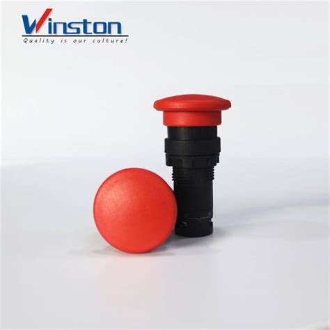 Mushroom Push Button Push Button Switch Self Reset 22mm Yueqing Winston Electric Co Ltd
