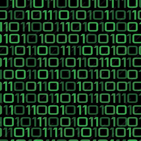 Premium Vector Binary Pattern Isolated Background