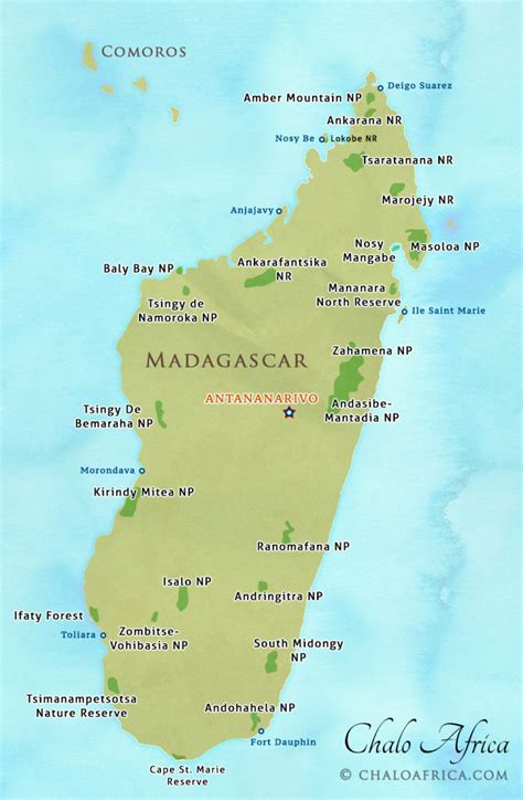 Madagascar Tourist Map Carte Détaillée Madagascar Ryidbv