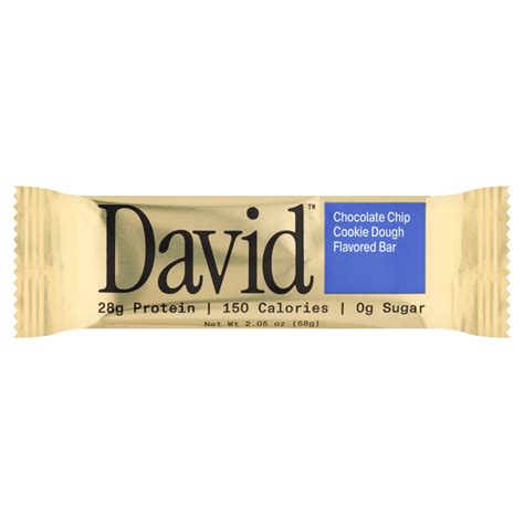 David High Protein Bars Chocolate Chip Cookie Dough 28g Protein 1 Ct