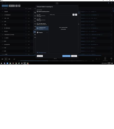 error loading folder on backup folder support roon labs community