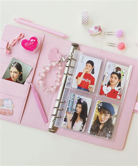 💘9900원 특가🖐️당일발송🎁 봄봄 마카롱 바인더 파스텔 다이어리 6공 포카바인더 콜북 키링 산리오 콜렉트북 포토카드 에이블리