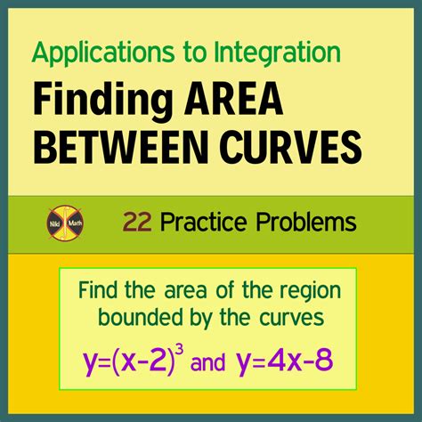 Calculus Area Between Curves 22 Problems Detailed Typed Keys