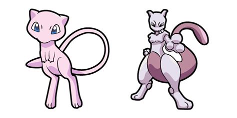 Pokemon Mew And Mewtwo Cursor Custom Cursor