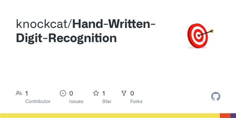 Github Knockcat Hand Written Digit Recognition