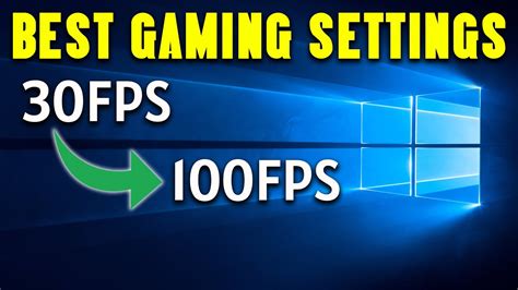 Use These Settings To Boost Fps While Gaming Youtube
