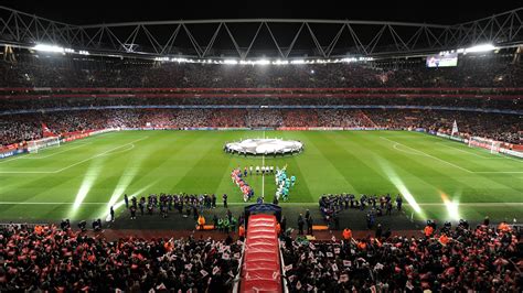 Arsenal Emirates Stadium At Night