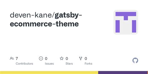 GitHub Deven Kane Gatsby Ecommerce Theme