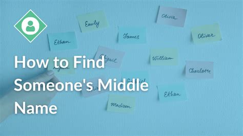 How To Find Someone S Middle Name