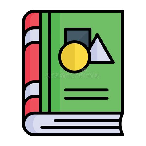 modern vector icon of geometry book easy to use vector stock vector