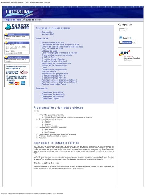 Pdf Programación Orientada A Objetos Poo Tecnología Orientada A Objetos Dokumen Tips