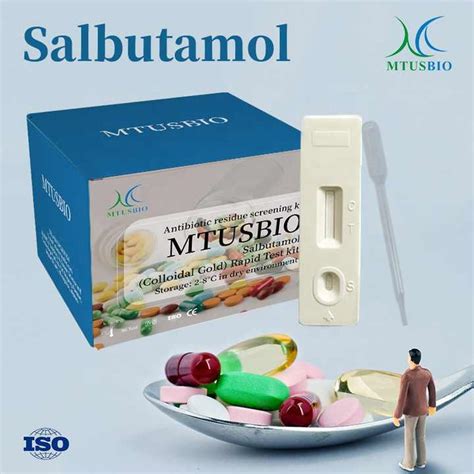 Salbutamol Colloidal Gold Rapid Test Kit Sal Antibiotic Residue Detection