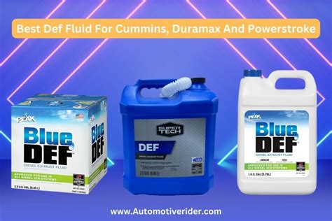 Best Def Fluid For Cummins Duramax Powerstroke