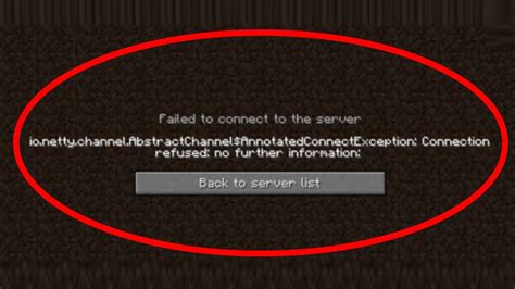 Fix Minecraft Io Netty Channel Abstractchannel Annotatedconnectexception Connection Refused
