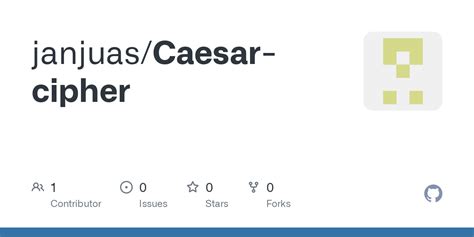 GitHub Janjuas Caesar Cipher