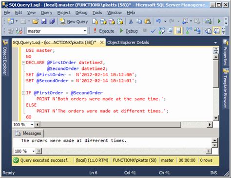 Microsoft Sql Server Lesson 21 Time Values