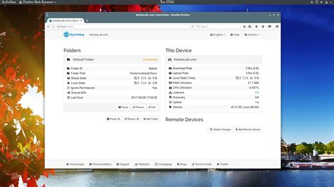 Syncthing Let Your Desktop Be Local Server For Your Mobile Device