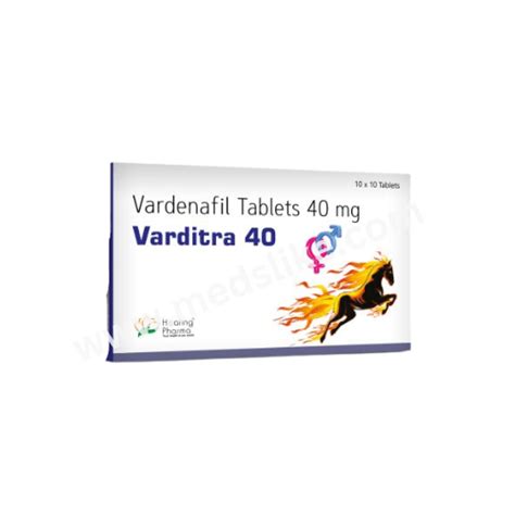 Varditra 40 Mg Affordable Vardenafil Ed Tablet Medslike