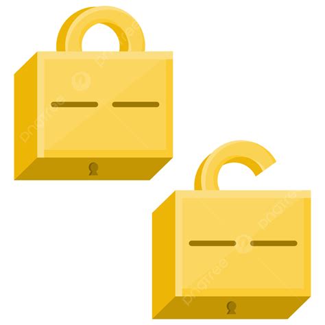 Open And Closed Security Lock Vector Lock Security Vector Png And
