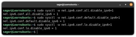 Disable IPv In Ubuntu
