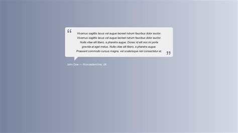 CSS Testimonials