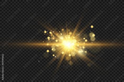 Special Lens Flash Light Effect The Flash Flashes Rays And Searchlight Illust White Glowing
