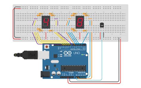 Circuit Design 4 Lm35 Display Tinkercad