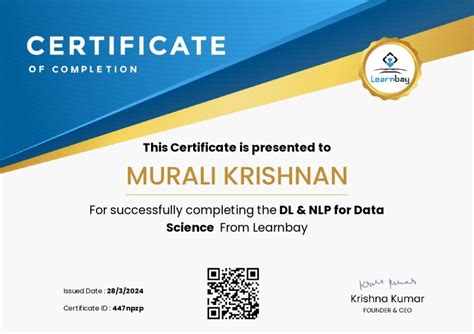 murali krishnan on linkedin i am thrilled to share that i have