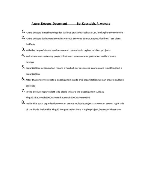 Azure Devops Document Pdf