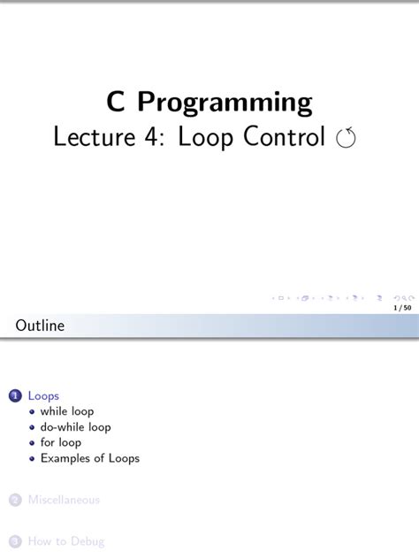 C Programming 4 Pdf Computer Programming Control Flow