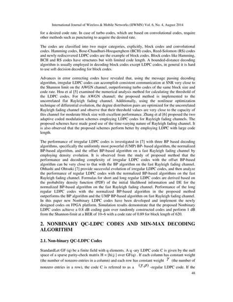 Performance Analysis And Implementation For Nonbinary Quasi Cyclic Ldpc