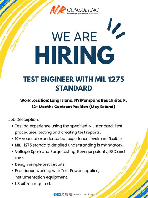 Nr Consulting On Linkedin Testengineer Mil1275 Longislandjobs Pompanobeachjobs Contractwork…