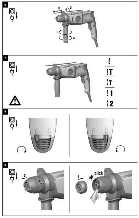 Hilti Te 2 Corded Sds Plus Rotary Hammer Instruction Manual