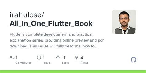 GitHub Irahulcse All In One Flutter Book Flutter S Complete Development And Practical