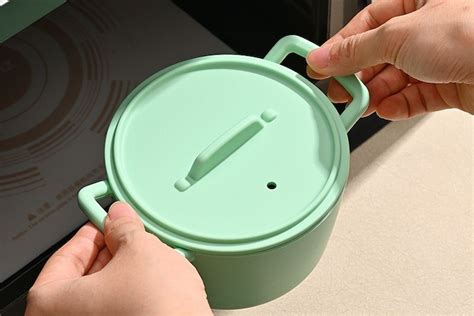 밀폐용기·반찬통 실리콘 전자레인지 용기 찜기 계란찜 냄비 그릇 야채찜 라면 전자레인지용 밥솥 600ml 오늘의집 쇼핑