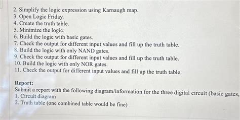 Solved Lab 13 Logic Circuit Design With Logic Friday Chegg Com