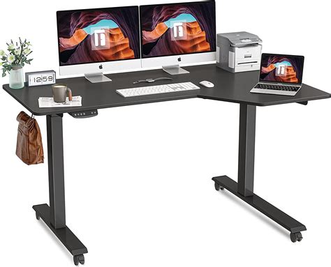 L 자형 전기 스탠딩 데스크 55 인치 전기 높이 조절 스탠드 업 자동 책상 리프트 메커니즘 Buy 자동 리프팅 책상전기 책상 리프트 메커니즘전기 높이 조절 테이블