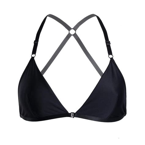 Black Triangle Swimwear Top By Flash You And Me