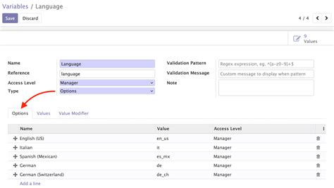 Variables Cetmix Tower Documentation