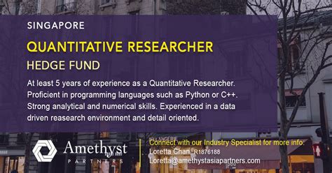Amethyst Partners On Linkedin Hedgefund Quantitativeresearcher Programminglanguages Python
