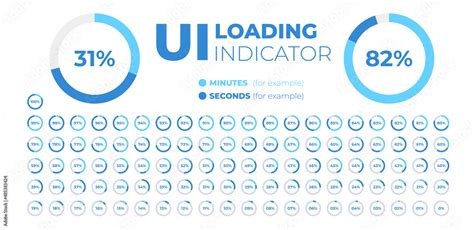 Loading Indicator Progress Bar Percentage Meter Ui User Interface Loading Symbol Download