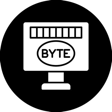 Byte Vector Icon Style 22615675 Vector Art At Vecteezy