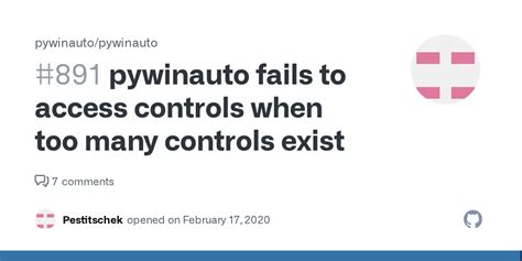 Pywinauto Fails To Access Controls When Too Many Controls Exist · Issue 891 · Pywinauto
