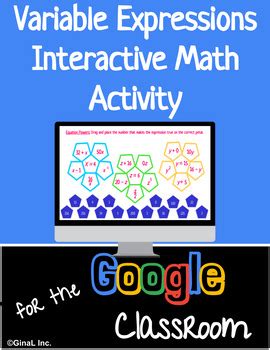 Variable Expressions Interactive Google Slide Distance Learning By Gina Lester
