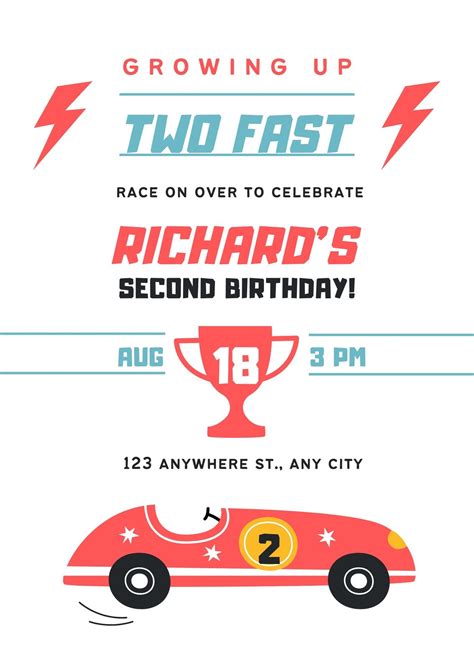 Nascar Birthday Cards Free Printable