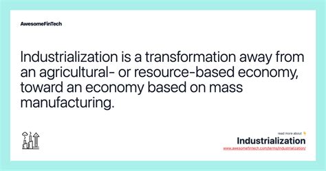 Industrialization Awesomefintech Blog