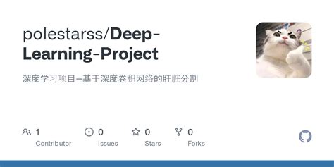 Github Polestarssdeep Learning Project 深度学习项目 基于深度卷积网络的肝脏分割