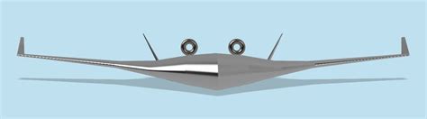 Blended Wing Body Aircraft 3d Model 3d Printable Cgtrader