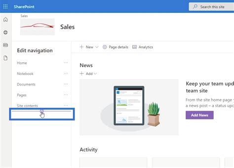 sharepoint site navigation elements an overview master data skills ai